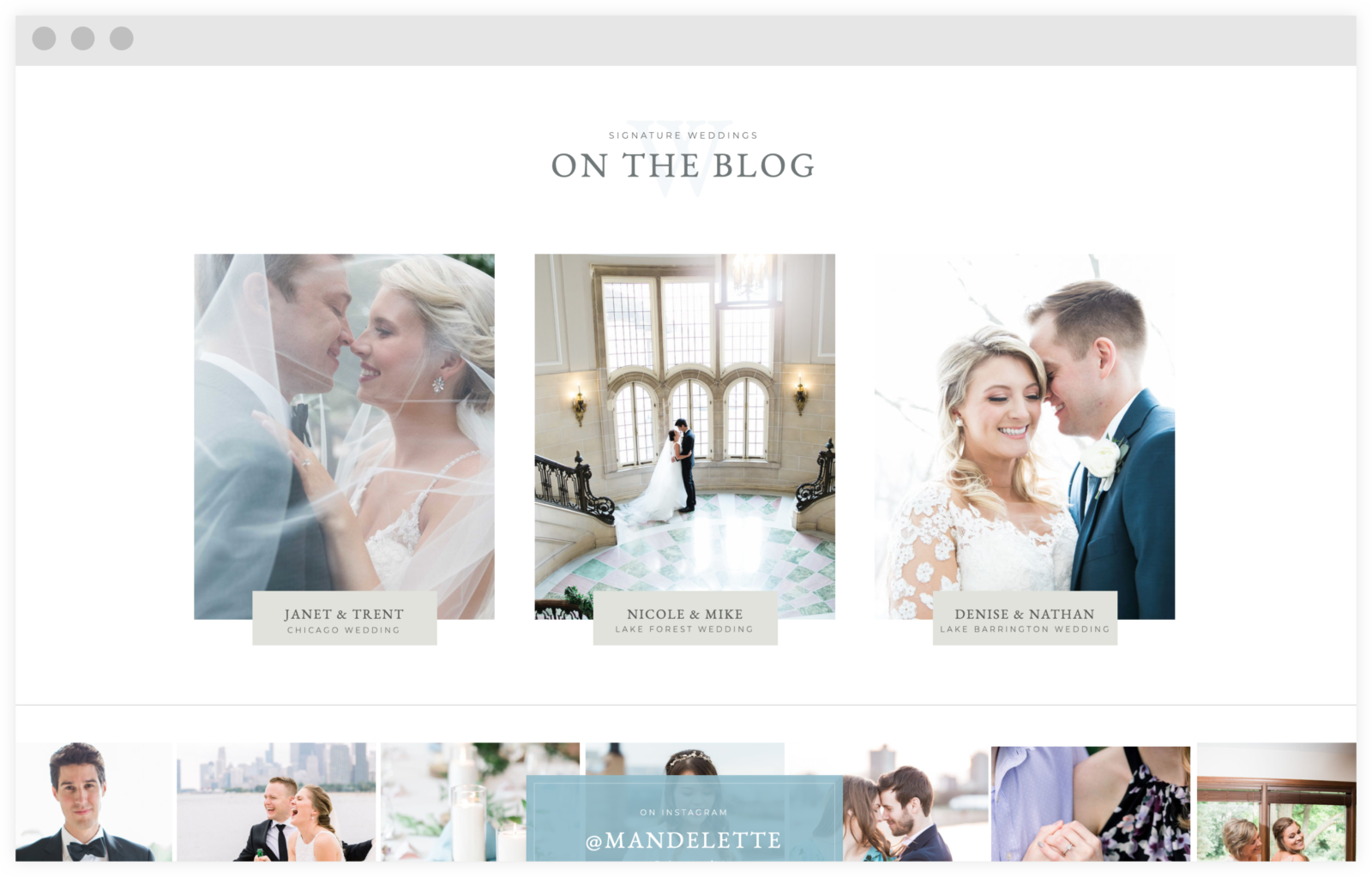 Showit Template Customization | Mandelette Photography ...