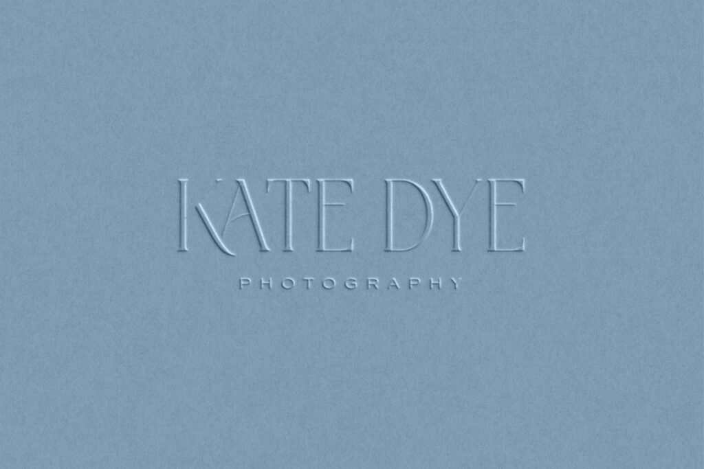 Custom Brand and Logo for Kate Dye Photography - alexcollierdesign.com