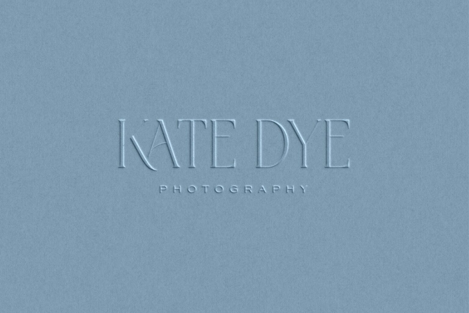 Custom Brand and Logo for Kate Dye Photography - alexcollierdesign.com